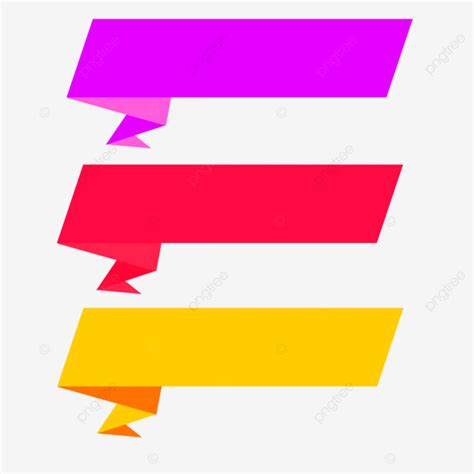 종이 접기 배너 텍스트 상자 디자인 텍스트 상자 종이접기 배너 Png 일러스트 및 Psd 이미지 무료 다운로드 Pngtree