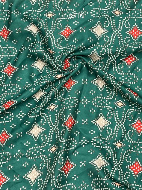 Designer Bandhani Collection On Satin The Wardrobe Fabrics
