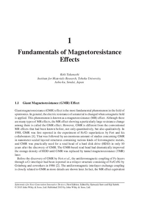 Pdf Spintronics For Next Generation Innovative Devices