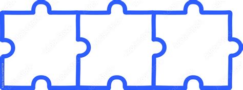 손으로 그린 퍼즐 조각 다이어그램 Stock Vector Adobe Stock