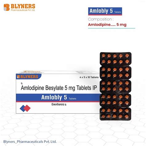 Amlodipine Besylate 5mg Tablet Pack Of 200 At ₹ 50box In Nashik Id