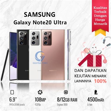 Jual Samsung Galaxy Note20 Ultra 5G Second Original 2GB 128GB 12GB 256GB Shopee Indonesia