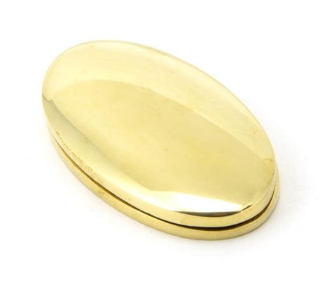 From The Anvil Polished Brass Oval Escutcheon And Cover Sealco Scotland