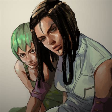 Safebooru 2girls Black Hair Ermes Costello Eyelashes Foo Fighters