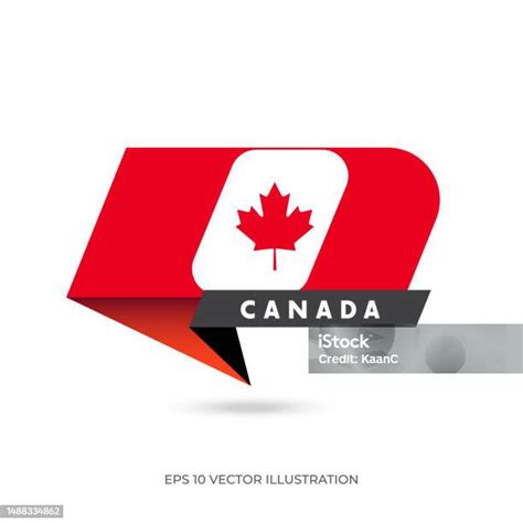 캐나다 국기 배너 모양 플래그 벡터 스톡 일러스트 레이 션 국가 지리적 지역에 대한 스톡 벡터 아트 및 기타 이미지 국가 지리적 지역 국기 기 Istock