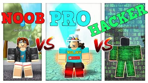 Pro Vs Noob Vs Hacker Roblox Super Power Training Simulator Funny