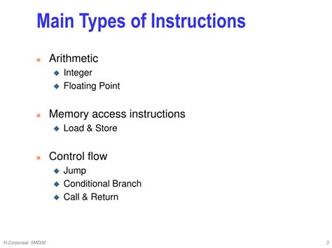 Ppt Advanced Computer Architecture 5md00 5z033 Mips Instruction Set
