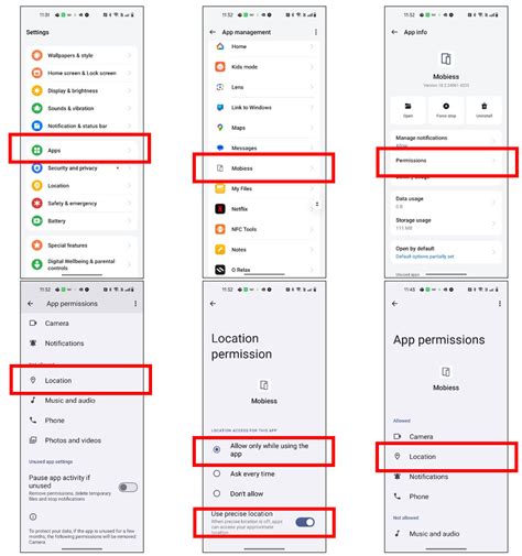 enabling location permissions on mobiess app knowledge base mobiess