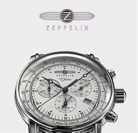Zeppelin Aviator Series Silver Stainless Steel Chronograph Dial Design