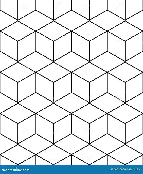 Abstract Geometric Background With Isometric Cubes Stock Vector