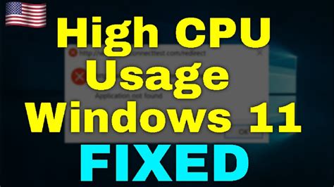 how to fix high cpu usage windows 11 youtube
