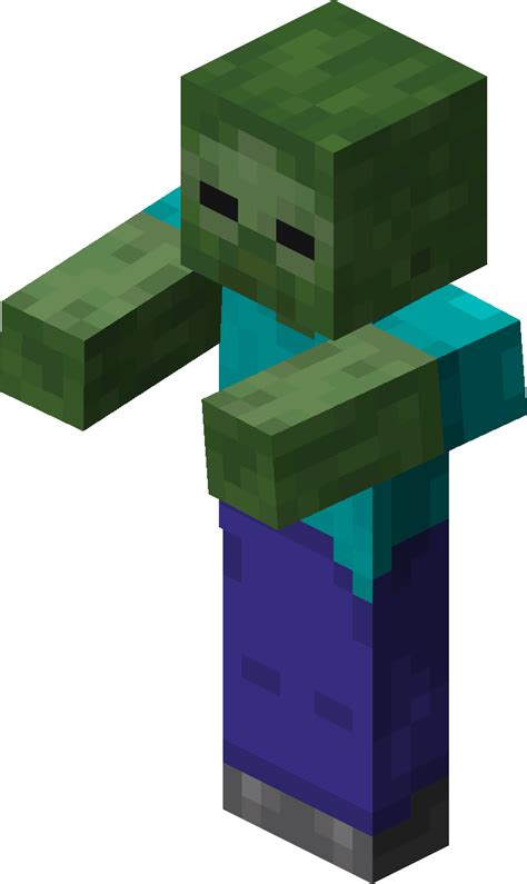 File Zombie Png Official Minecraft Wiki