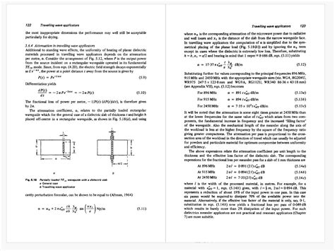 Attenuation In Travelling Wave Applicators
