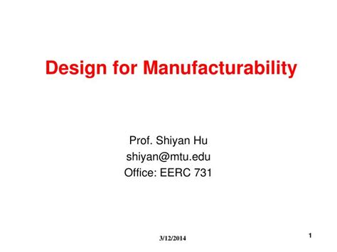 Ppt Design For Manufacturability Powerpoint Presentation Free Download Id421946