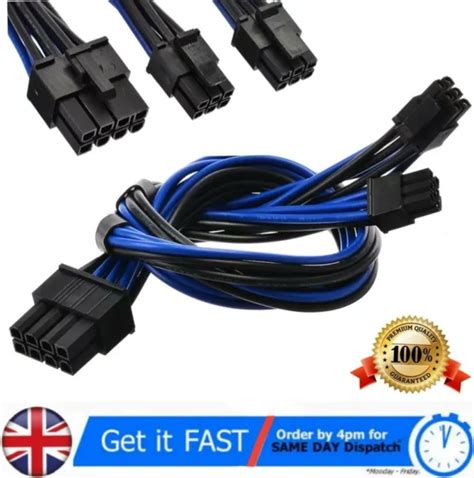 DUAL MINI 6 Pin PCI E Male To 8 Pin Graphics Card Power Cable Mac Pro 18AWG GPU 9 89 PicClick UK