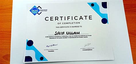 𝐒𝐀𝐈𝐅 𝐔𝐋𝐋𝐀𝐇 On Linkedin Acm Computing Ai Artificialintelligence Certification