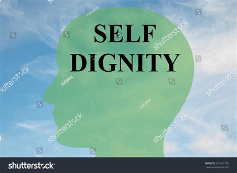 Render Illustration Self Dignity Script On Stock Illustration 421621792