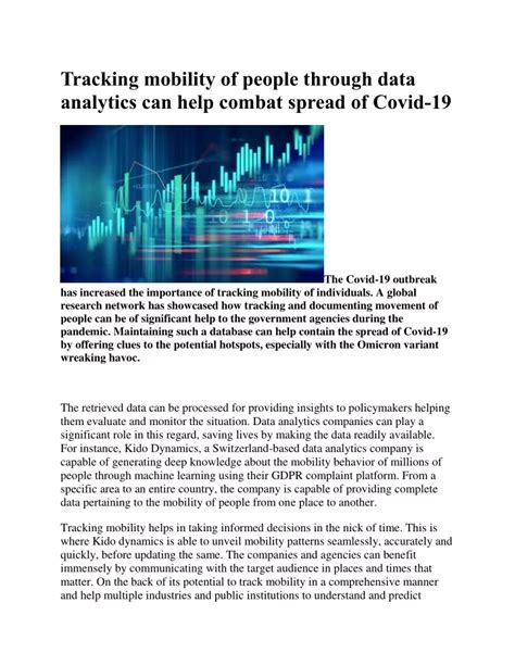 Ppt Tracking Mobility Of People Through Data Analytics Can Help