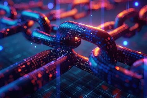 Futuristic Blockchain Technology Network Background With Polygons Premium Ai Generated Image