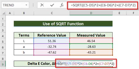 How To Calculate Delta E Color In Excel 4 Suitable Methods