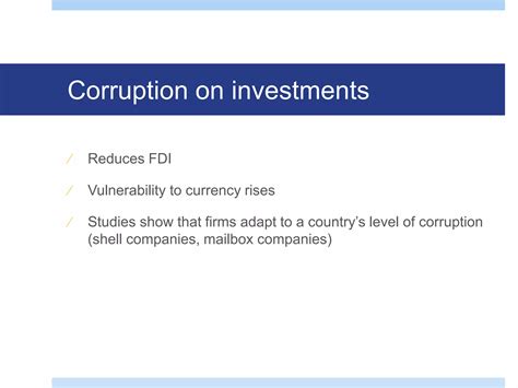 Causes And Consequences Of Corruption Pptx