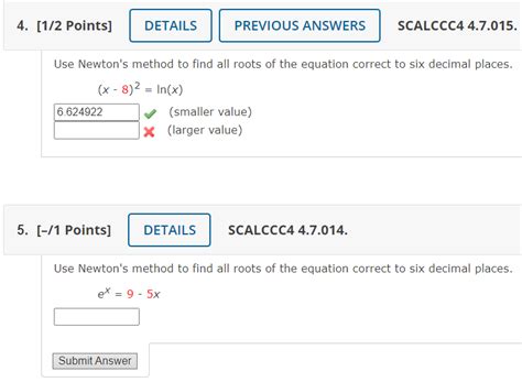 solved use newton s method to find all roots of the equation