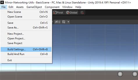 Unity Mirror Networking Network Manager、player 物件建置 偵錯桐人