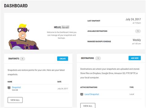 Weve Given Our Snapshot Backups Plugin A Hot New Makeover