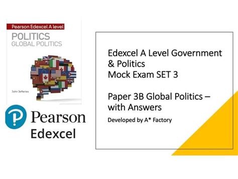 2025 Predicted Unique Edexcel Paper 3b Global Politics With Answer Set 3 Teaching Resources