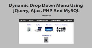 Dynamic Select Option Menu Using Ajax And PHP