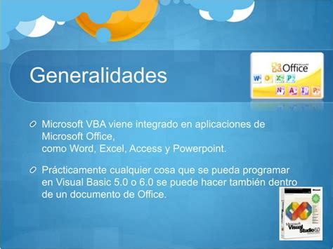 Visual Basic Aplications Ppt