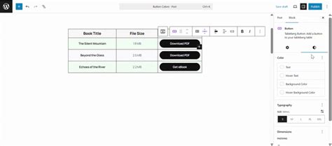 How To Change The Button Color In Tableberg