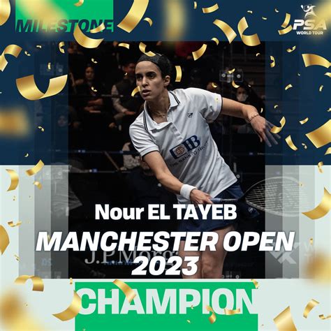نور الطيب تتوج ببطولة مانشستر المفتوحة للاسكواش صوت الأمة