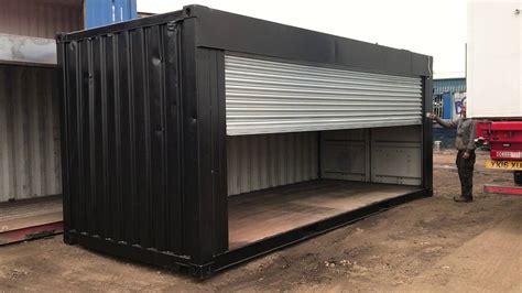 20ft Shipping Container Roller Shutter Conversion 20ft Shipping Container Shipping Container
