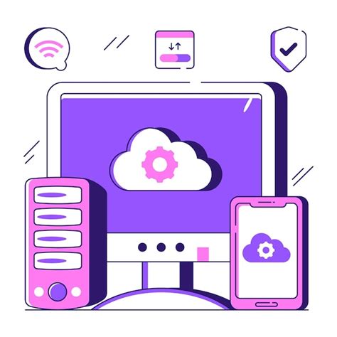 Premium Vector Conceptual Flat Design Illustration Of Cloud Setting