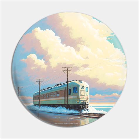 Retro Anime Style Old Japanese Train Anime Pin Teepublic