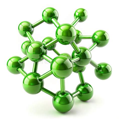 Green Molecular Structure Stock Illustration Illustration Of White 367779242