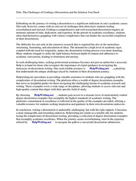 Degree Dissertation Examples Pdf Thesis Qualitative Research