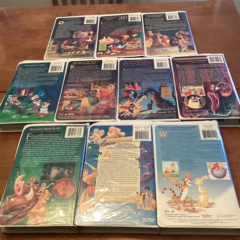 Walt Disney Vhs Masterpiece Collection Home Videos Used But In
