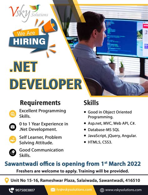 Vsky Solutions On Linkedin Jobs Jobsinsawantwadi Webappdeveloper Developer Itjobs