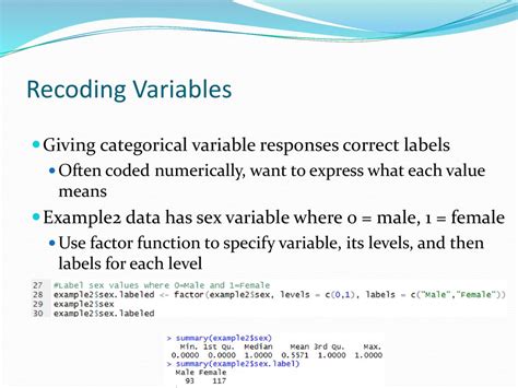 Lab 2 Data Manipulation And Descriptive Stats In R Ppt Download