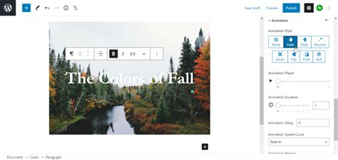 Add Wordpress Animation To Gutenberg Blocks