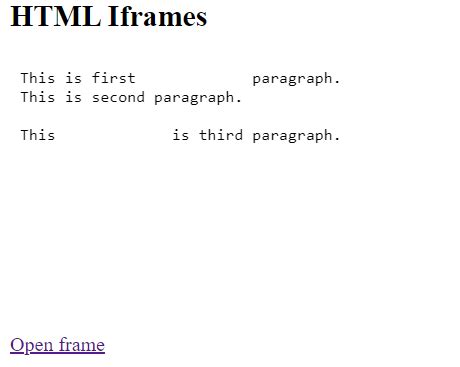 Html Iframe Example Html Iframes