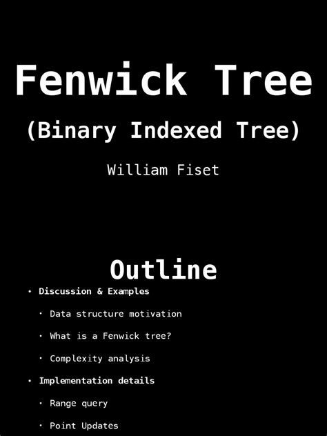 Fenwick Tree Download Free Pdf Computer Science Computer Programming