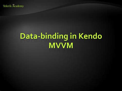 Ppt Kendoui Mvvm Powerpoint Presentation Free Download Id4387505