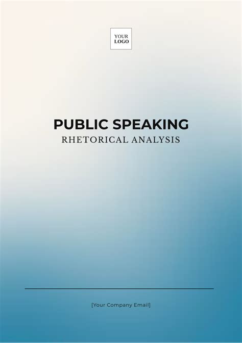 Free Public Speaking Rhetorical Analysis Template To Edit Online