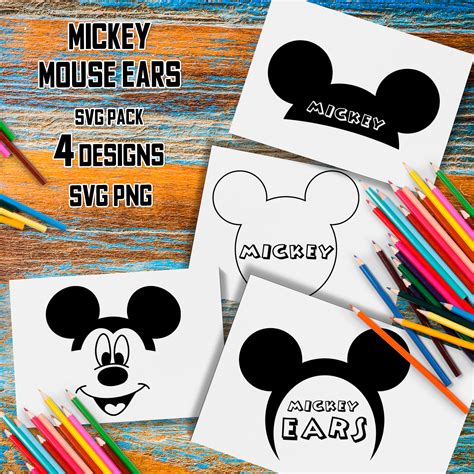 Mickey Mouse Ears Silhouette