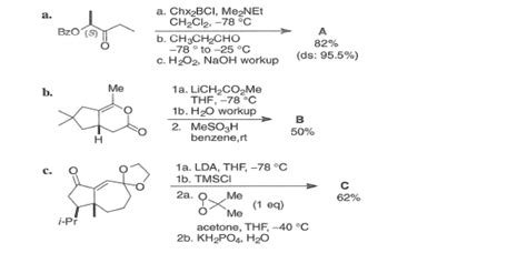 Solved Organic Synthesis C C Bond Formation Via Chegg Com
