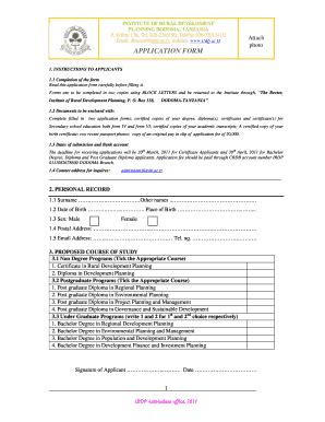 Application Form IRDP Irdp Ac Fill And Sign Printable Template Online