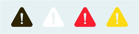 Warning Message Concept Represented By Exclamation Mark Icon Exclamation Symbol In Triangle